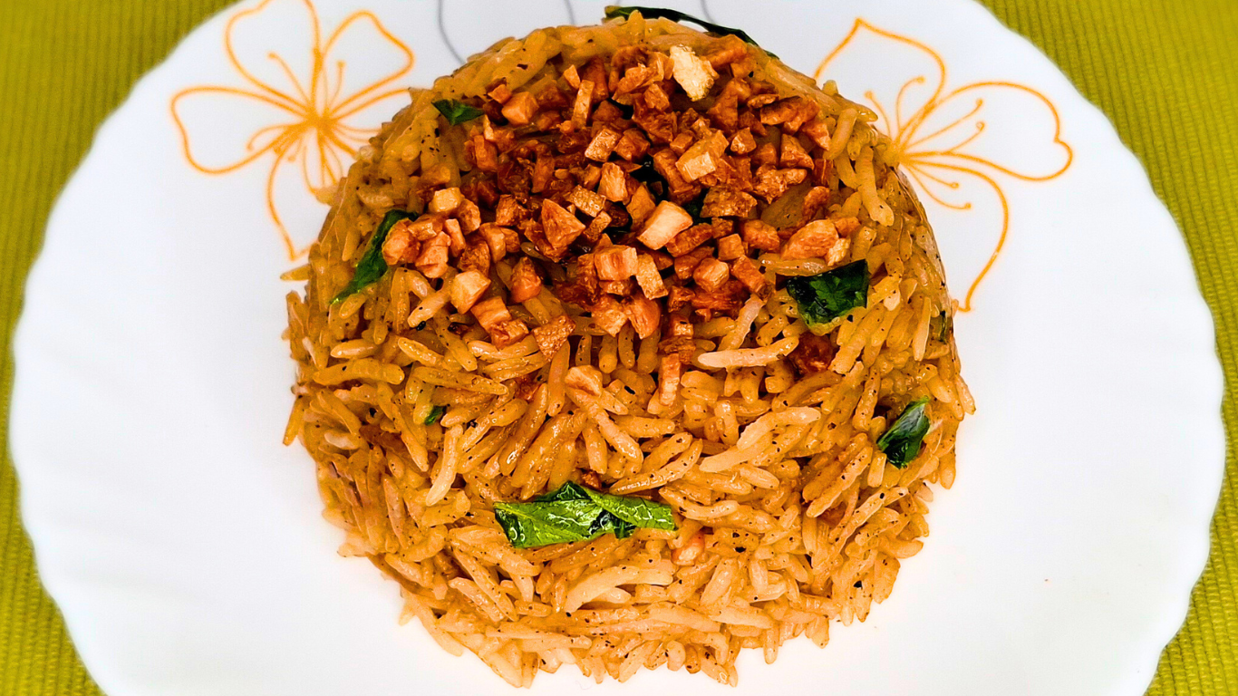 Burnt Garlic Fried Rice | Garlic Rice | Fried Rice | Veg Rice Recipe